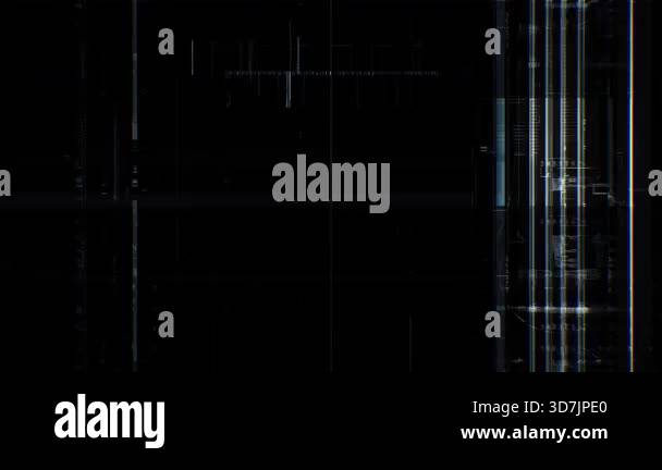 Damaged-screen glitch loop with flashing lines, pixel errors and distorted blocks. Great for ...