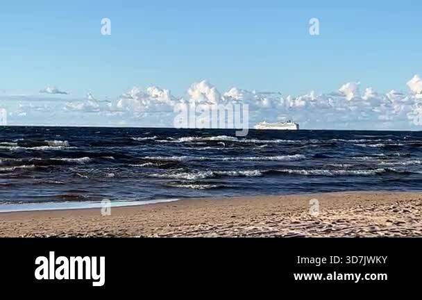 baltic sea beach summer waves jurmala latvia Stock Video Footage - Alamy
