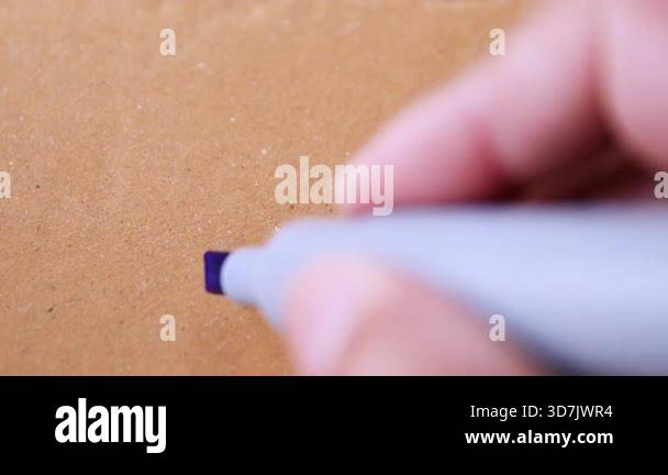 check mark, tick, a hand drawing a check mark with a blue marker on ...
