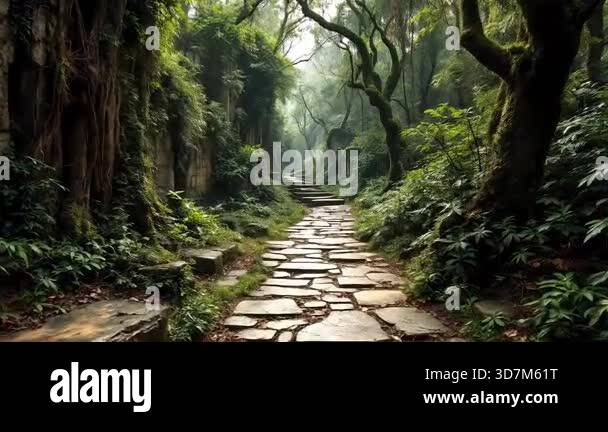 Close-up of Mossy Rocks Beside a Shallow Stream water nature Stock ...
