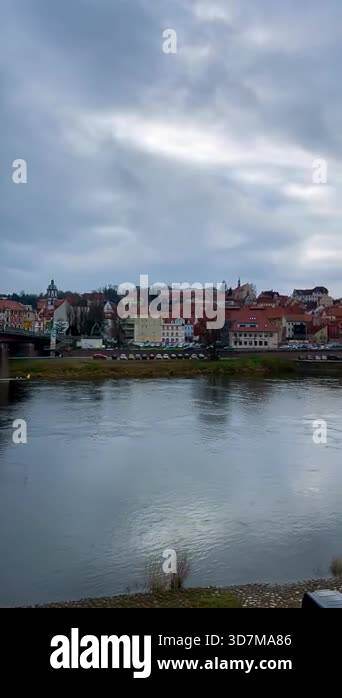 Majestic view of Albrechtsburg Castle and Meissen Cathedral in Meissen ...