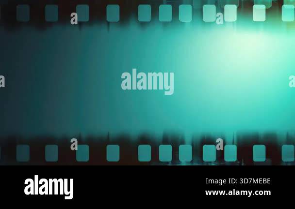 Distorted film leader loop with dust and noise. High quality 4k footage ...