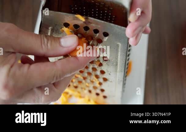 fine grated egg yolk details, precise hand grating of egg yolk onto ...