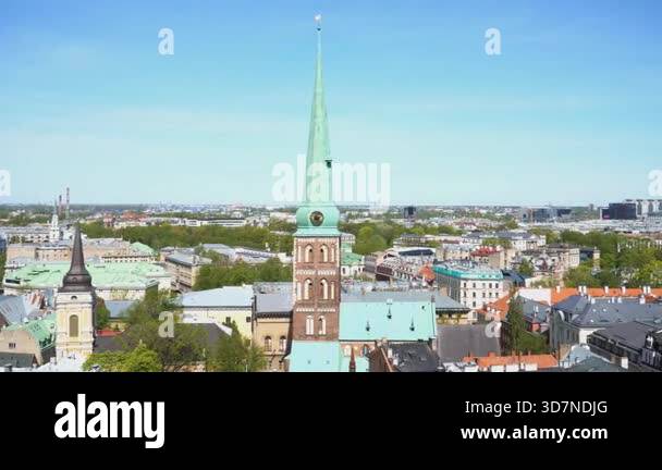 Rigas old town skyline Stock Videos & Footage - HD and 4K Video Clips ...