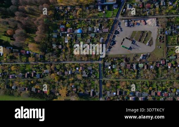 Aerial view of a dense allotment garden colony in Berlin featuring ...