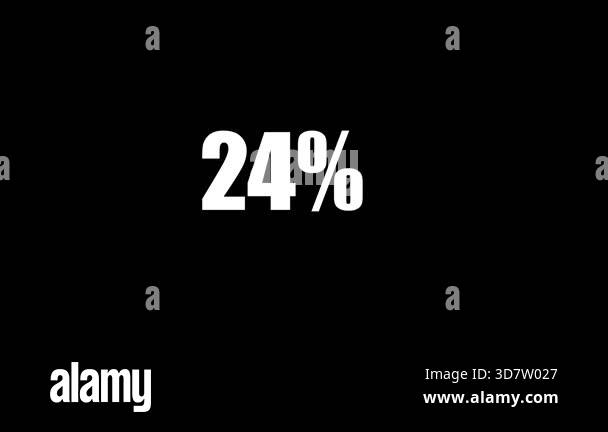 A dynamic visual representation of progress with white percentage ...