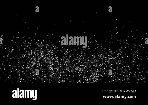 Silver Confetti Explosions with Black, Blue screen and Matte Channel ...