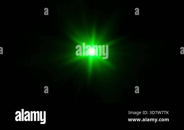Green Radio Wave Light Rays central radial light 5 second animation in ...