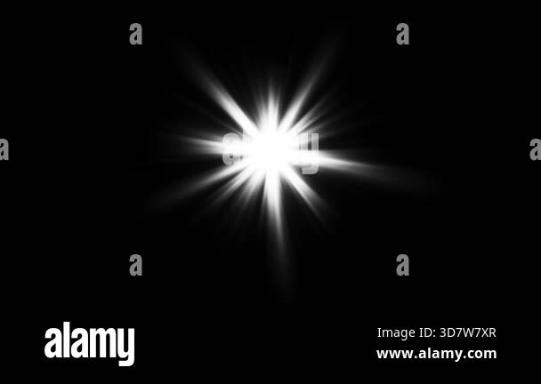 White Radio Wave Light Rays radial light 1, 5 and 10 second animation ...