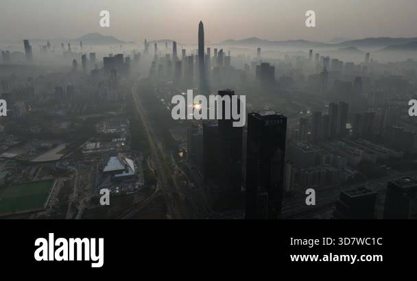 Haze pollution over central Stock Videos & Footage - HD and 4K Video ...