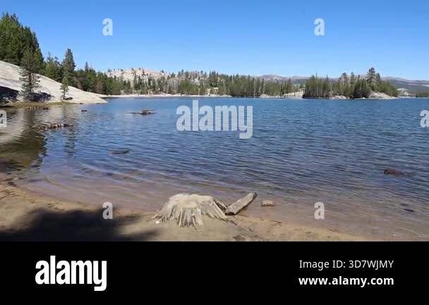 Aerial video of Lake Utica, California Stock Video Footage - Alamy