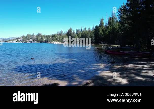 Aerial video of Lake Utica, California Stock Video Footage - Alamy