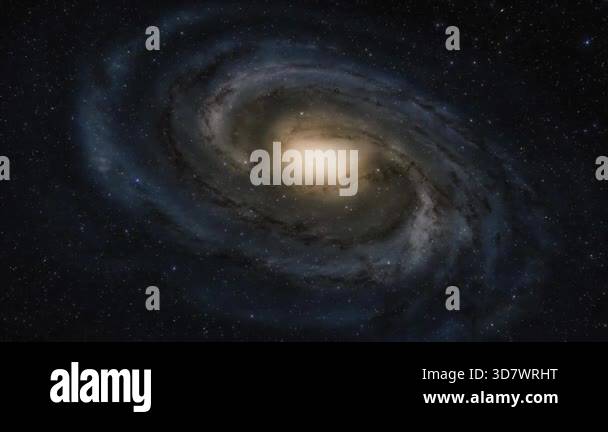 The magnificent spiral structure of a distant galaxy in outer space ...