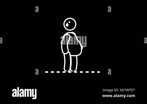 depicts a walking figure on a dotted line, symbolizing steady movement ...
