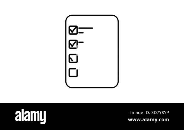 Checklist design flat illustration Stock Videos & Footage - HD and 4K ...
