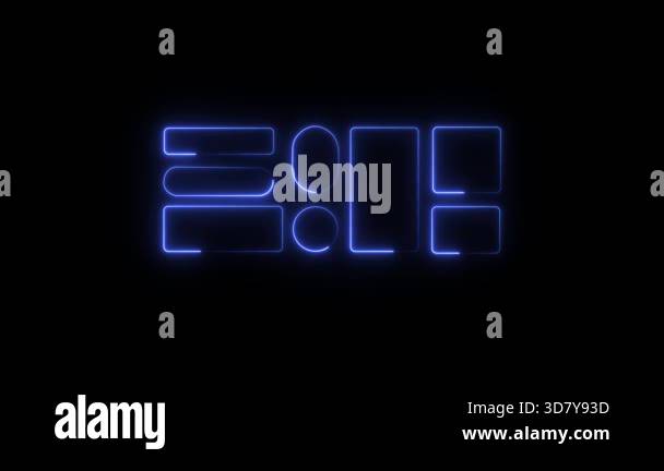 2 0 1 4 number with lines Stock Video Footage - Alamy