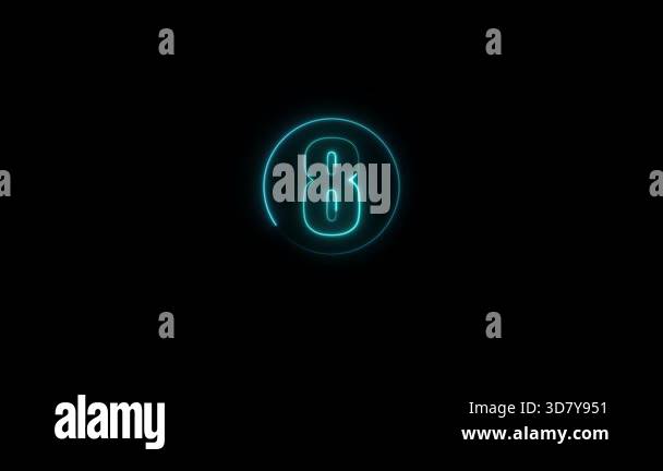 Neon number light glowing light Stock Videos & Footage - HD and 4K ...