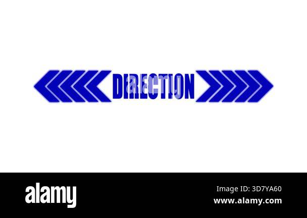 vector icon set of letter in different directions Stock Video Footage ...