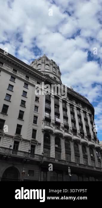 Facade of the iconic Bencich Building in Buenos Aires Argentina, noted ...