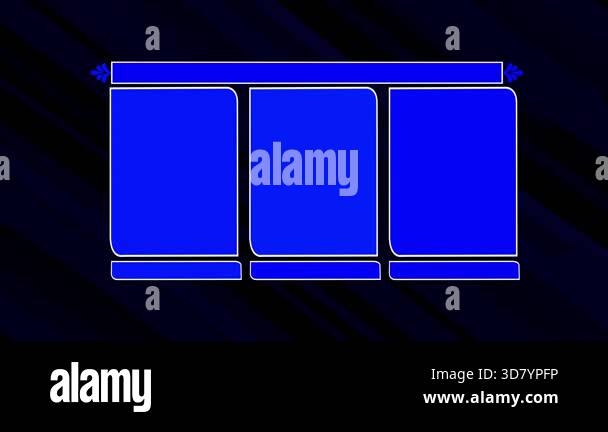 blue line wooden barrel icon isolated on black background. alcohol ...