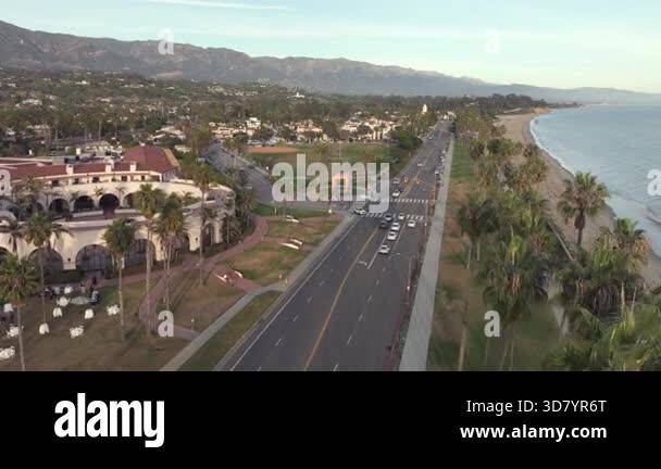 A high-angle view over East Beach showing the Chromatic Gate, the ...