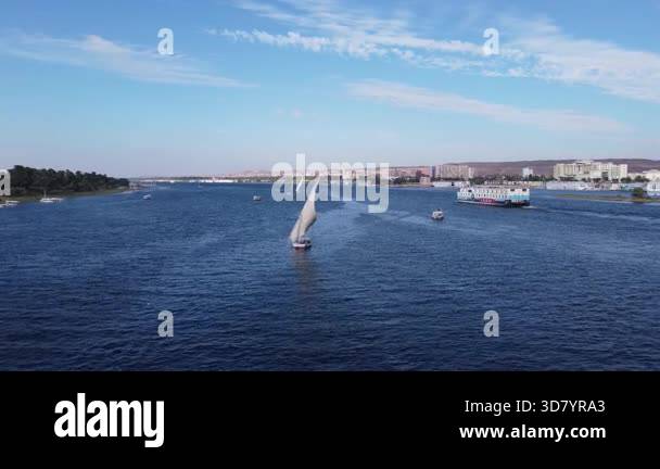 Experience stunning aerial views of Aswan in Egypt showcasing the ...
