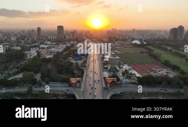 Cairo Egypt - March 9, 2024: Cairo Tower features prominently in this ...