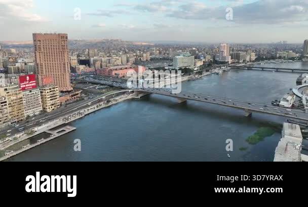 Cairo Egypt - March 9, 2024: Tahrir Square showcases stunning aerial ...