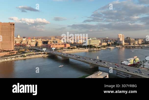 Cairo Egypt - March 9, 2024: Explore Cairos vibrant core aerial ...