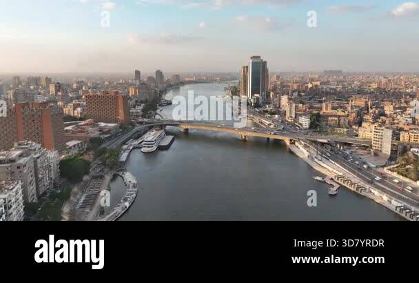 Egypt Cairo March 27, 2024: NBE Headquarters offers commanding aerial ...