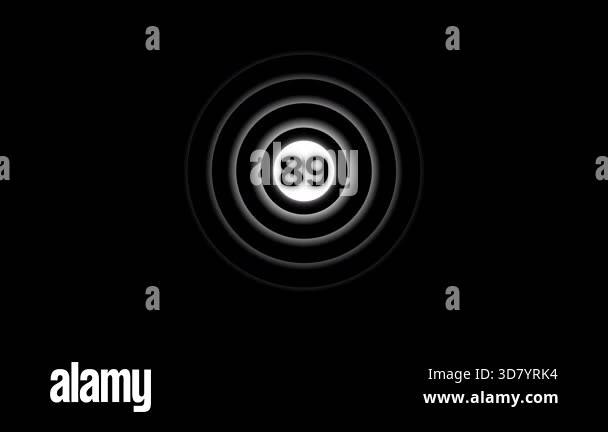 9 0 s black and white logo design vector illustration. circle shape ...