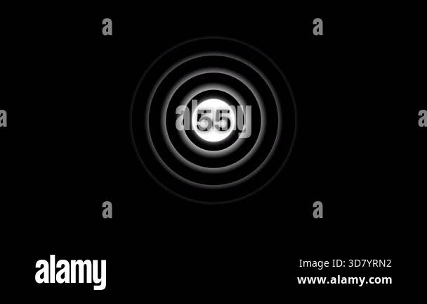 5 5 number 5 5 logo icon on black background with reflection Stock ...