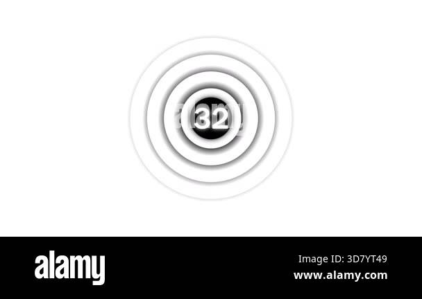 number 3 0 from a circle with a number. 3 d Stock Video Footage - Alamy