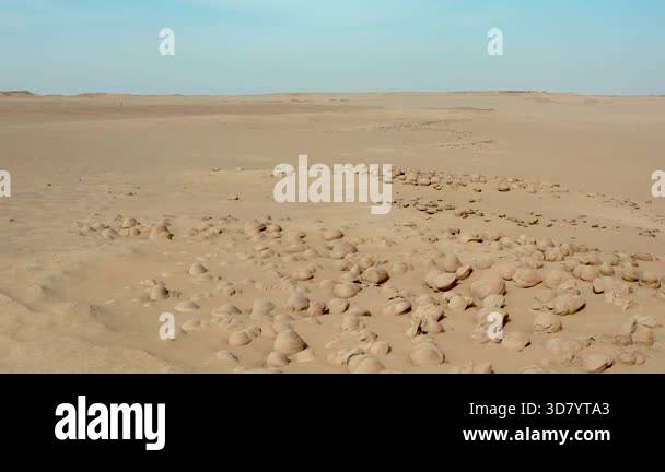 Stone Watermelons Valley in the Fayoum region of Egypt features Wadi ...