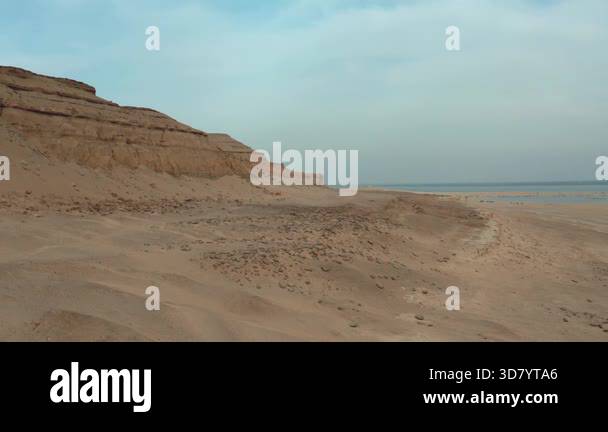 Aerial views captured by drone showcase the stunning Fayoum desert ...