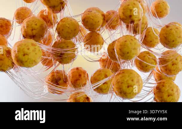 Fat Cell Growth Inside Human Body, Representing Obesity, Weight Gain ...