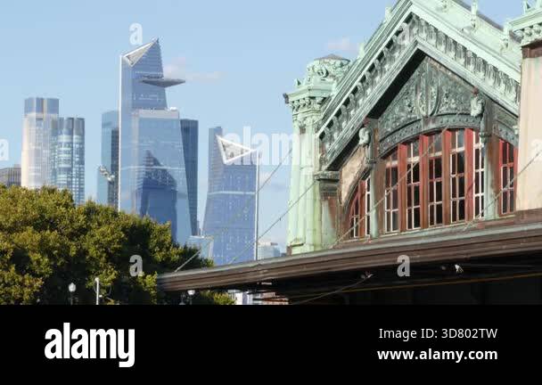 New York City Manhattan Midtown Hudson Yards towers from New Jersey ...