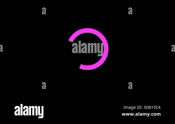 Purple Circular Loading Icon Smooth Minimal Loop Design Stock Video ...