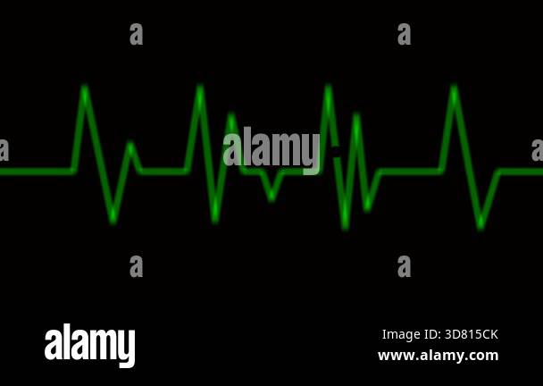 Fading Heartbeat Line Animation with Smooth In-and-Out Visibility Stock ...