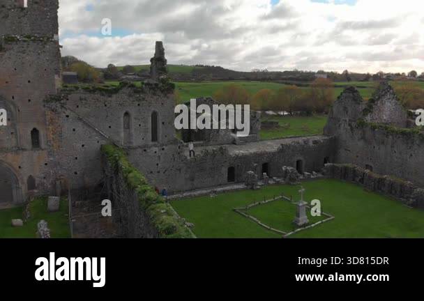 Discover a majestic medieval castle ruin nestled in Irelands ...