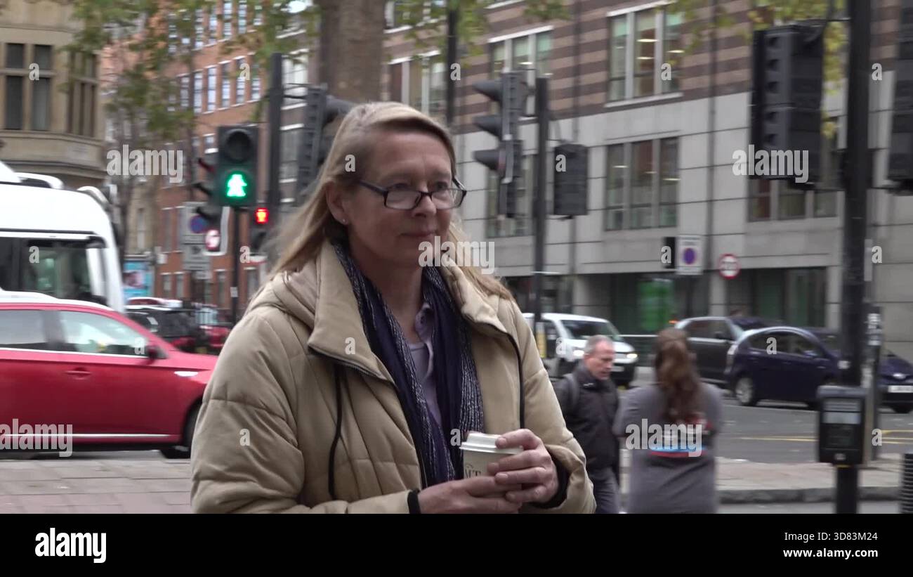 Tracey Smith arrives at court charged with harassing MP Ellie Reeves ...