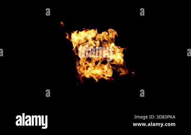 Fire in slow motion - VFX element in 4K Pro Res with mask pass Stock ...