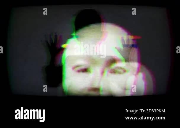 Silhouette of Child Behind Screen With White Mask Creates Mystery And ...