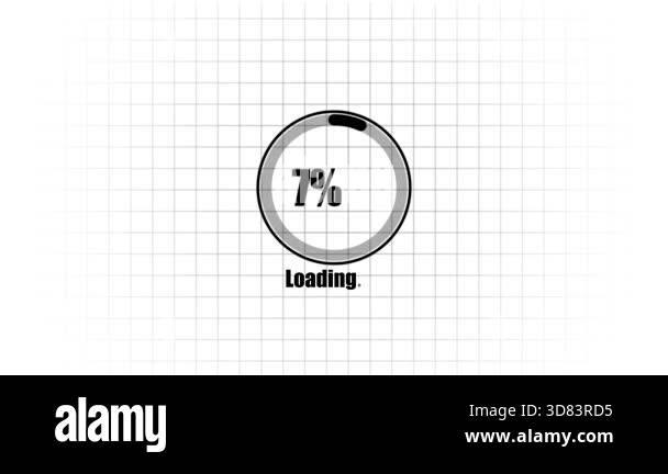 vector illustration of loading icon Stock Video Footage - Alamy