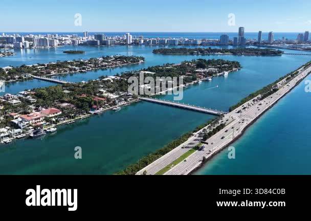 Miami Beach Skyline At Miami Beach In Florida United States. Beach ...