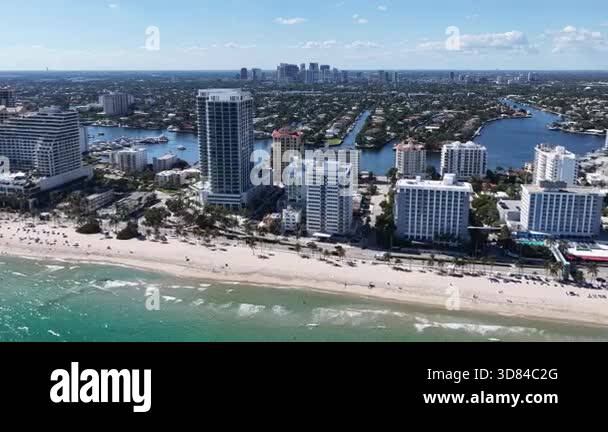 Fort Lauderdale Skyline At Fort Lauderdale In Florida United States ...