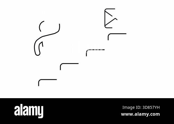Stickman stick figure reaching Stock Videos & Footage - HD and 4K Video ...