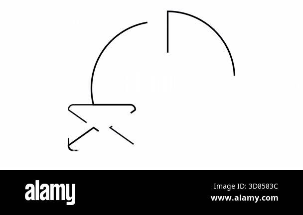 Simple line drawing of a pie chart missing a piece with an envelope ...