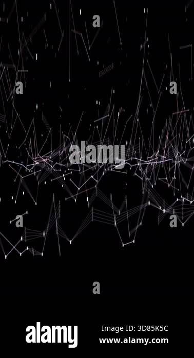 Abstract Digital Network Data Flow Animation Background. Seamless Loop Animation Stock Video ...