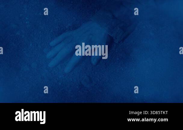 Arm On Ground At Night In Mist Or Smoke Stock Video Footage - Alamy